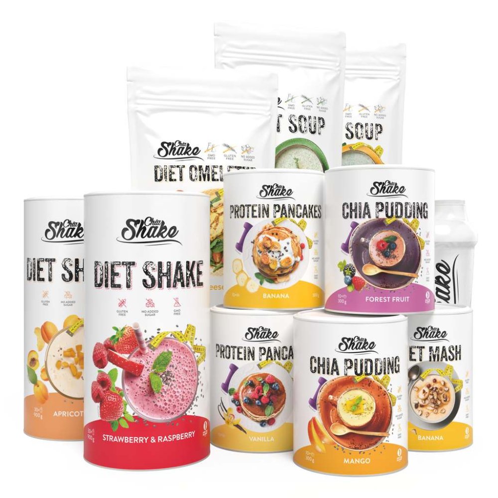Pachet dietetic pentru 4 săptămâni (140 mese) :: Chia Shake